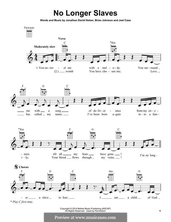 No Longer Slaves Bethel Music By B Johnson J Case Jd Helser On 6357