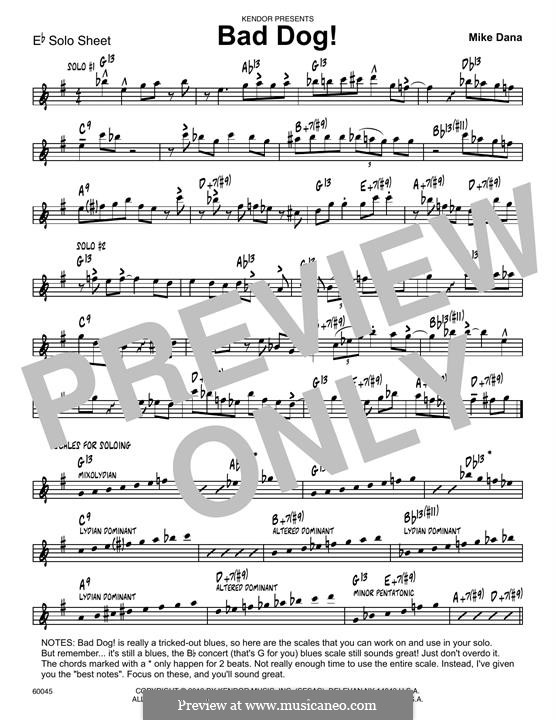 Bad Dog! by M. Dana - sheet music on MusicaNeo