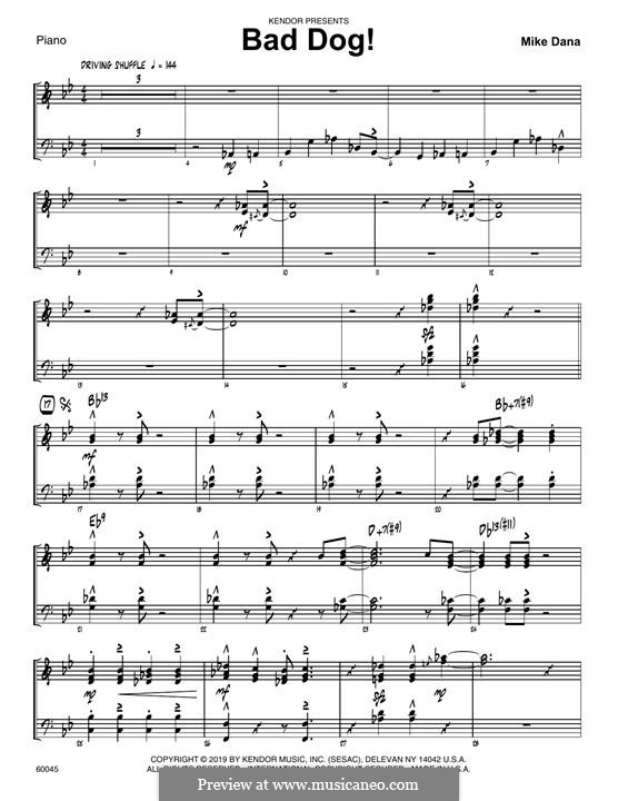 Bad Dog! by M. Dana - sheet music on MusicaNeo