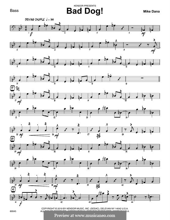 Bad Dog! by M. Dana - sheet music on MusicaNeo