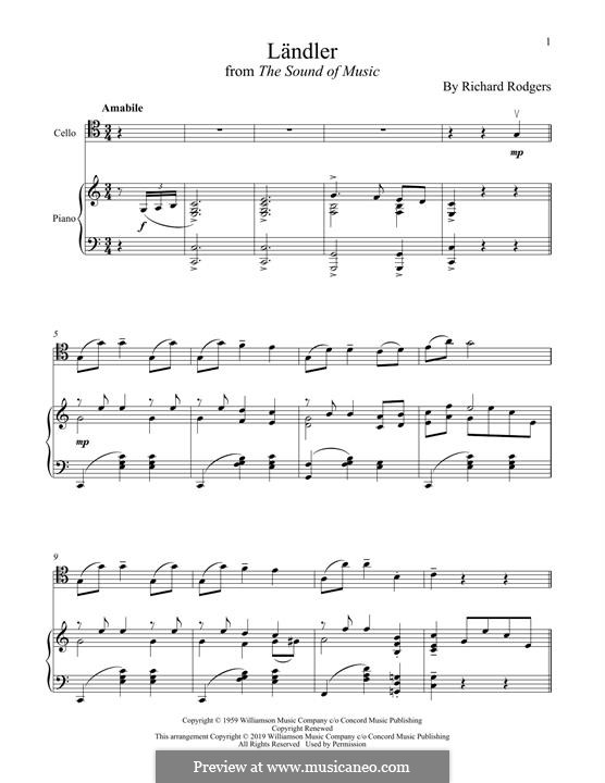 Landler (from The Sound of Music) by R. Rodgers - sheet music on MusicaNeo