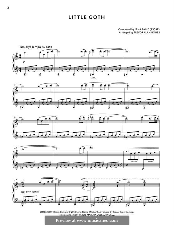 Little Goth (from Celeste Piano Collections) by L. Raine on MusicaNeo
