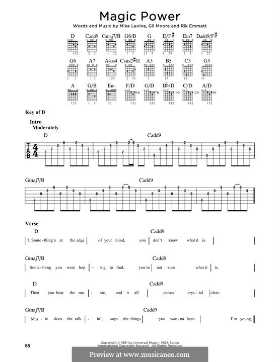 Magic Power (Triumph) by G. Moore, M. Levine, R. Emmett on MusicaNeo