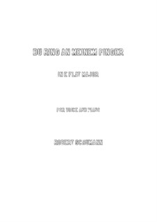 No.4 Thou Ring upon My Finger (Woman's Love and Life, Op.42) by R ...