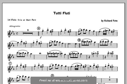 Tutti Fluti by R. Fote - sheet music on MusicaNeo