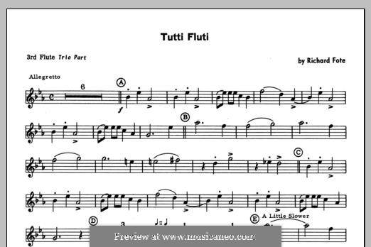 Tutti Fluti by R. Fote - sheet music on MusicaNeo