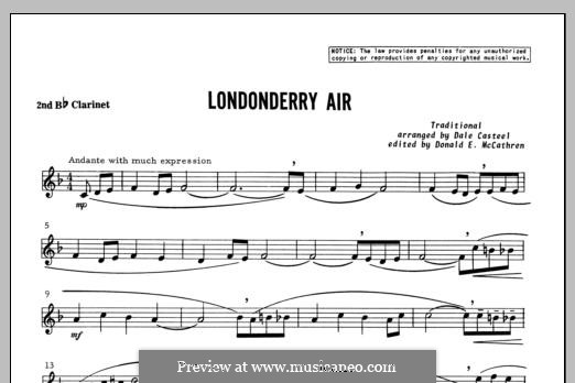 Woodwind Ensemble version (Danny Boy (Londonderry Air)) by folklore on ...