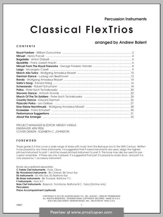 Classical FlexTrios by J. Haydn, H. Purcell, A. Diabelli, W. Duncombe ...