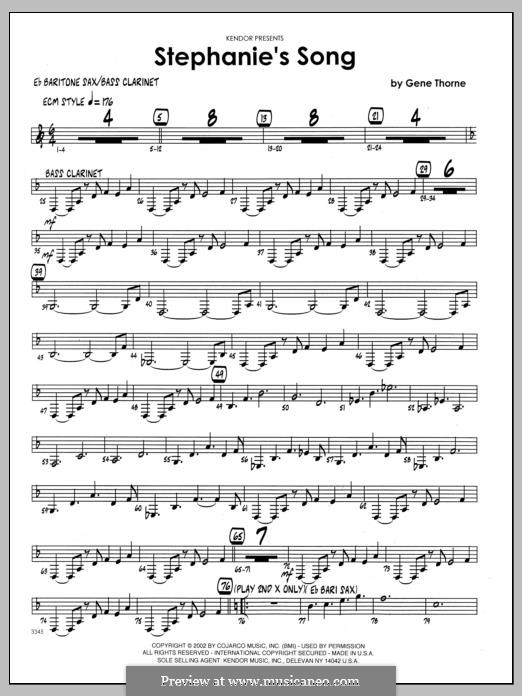 Stephanie's Song by G. Thorne - sheet music on MusicaNeo