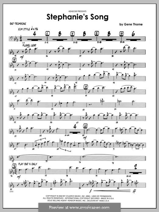 Stephanie's Song by G. Thorne - sheet music on MusicaNeo