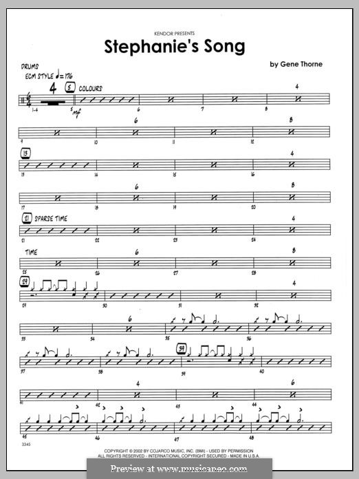 Stephanie's Song by G. Thorne - sheet music on MusicaNeo