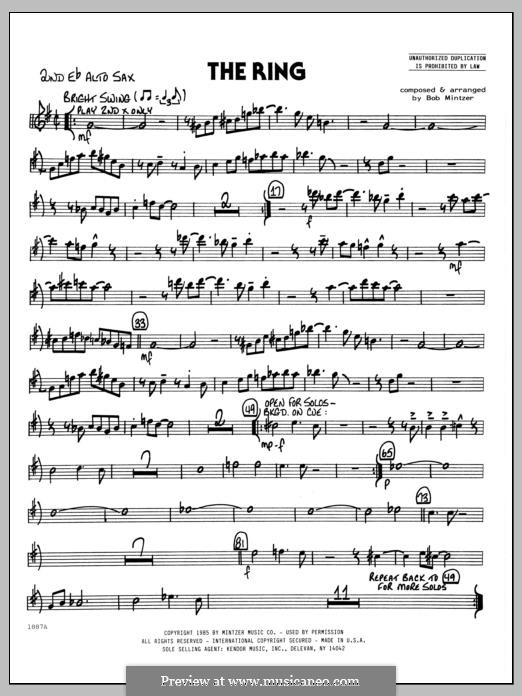 The Ring by B. Mintzer - sheet music on MusicaNeo