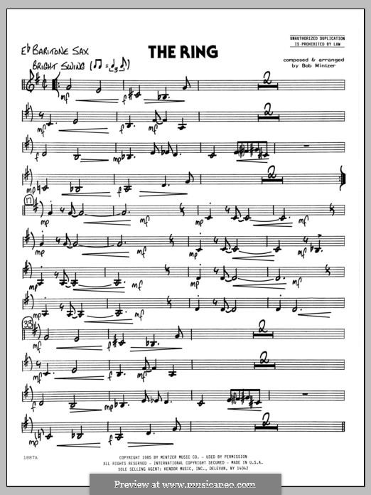The Ring by B. Mintzer - sheet music on MusicaNeo