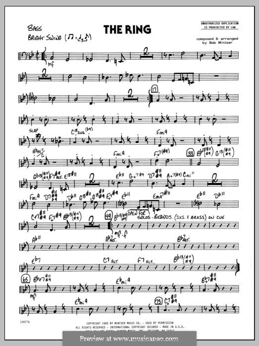 The Ring by B. Mintzer - sheet music on MusicaNeo
