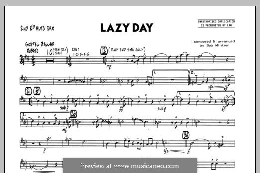 Lazy Day by B. Mintzer - sheet music on MusicaNeo