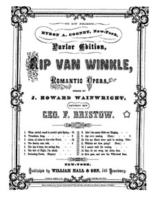 Rip Van Winkle, Op.22 by G.F. Bristow - sheet music on MusicaNeo