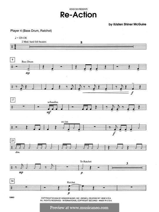 Re-Action by K. Shiner-McGuire - sheet music on MusicaNeo