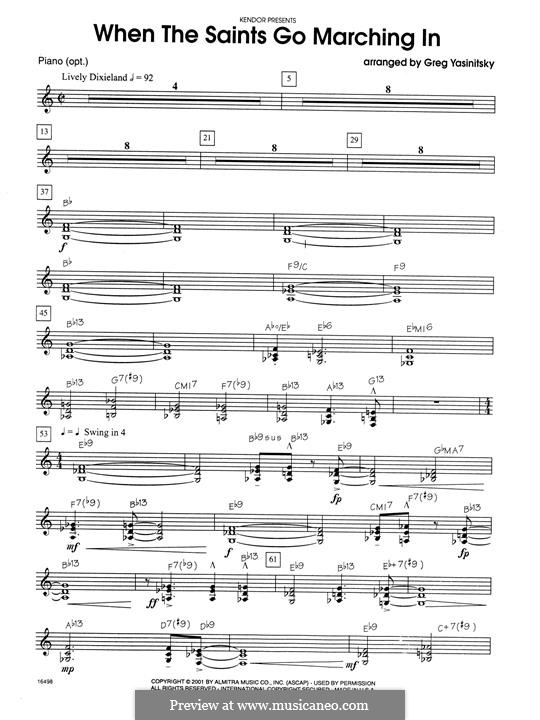 When the Saints Go Marching in (Chamber Arrangements) by folklore on ...