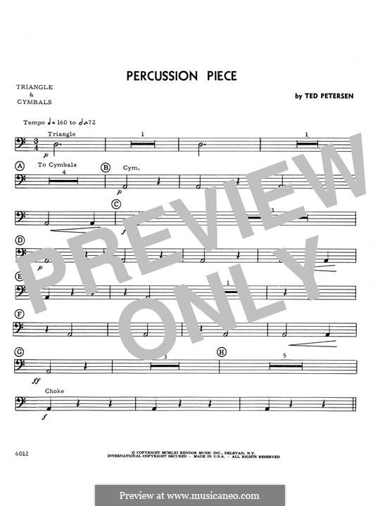 Percussion Piece by T. Petersen - sheet music on MusicaNeo
