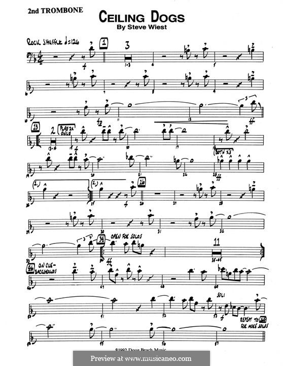 Ceiling Dogs by S. Wiest - sheet music on MusicaNeo