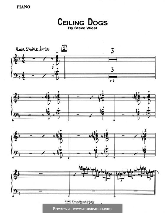Ceiling Dogs by S. Wiest - sheet music on MusicaNeo