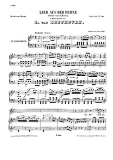 Lied aus der Ferne (Song from Afar), WoO 137 by L.v. Beethoven on MusicaNeo