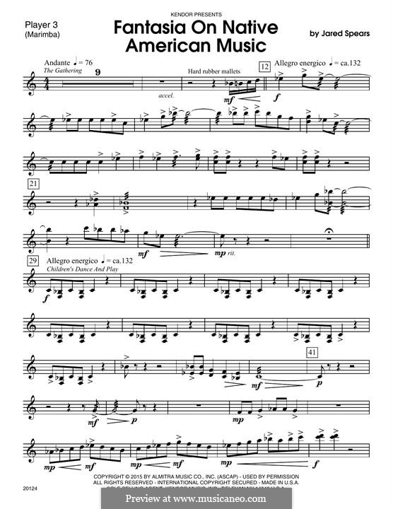 Fantasia on Native American Music by J. Spears - sheet music on MusicaNeo