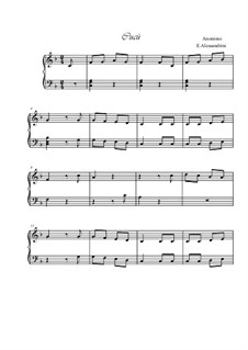 Cucù by folklore - sheet music on MusicaNeo