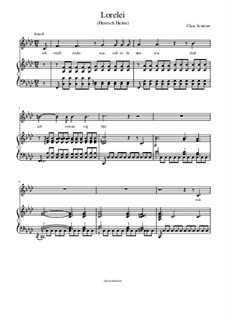Lorelei by C. Schumann - sheet music on MusicaNeo