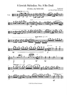 Variations on Bo dodi (come my belovèd) by folklore on MusicaNeo