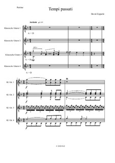 Tempi passati - Original composition for guitar quartet by D. Zipperle ...