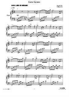 Love Grows by Wendi Shi Music - sheet music on MusicaNeo