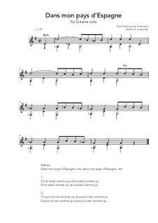 Dans mon pays d'Espagne by folklore - sheet music on MusicaNeo