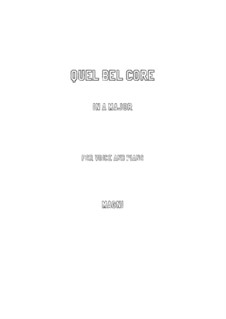 Quel bel core by P. Magni - sheet music on MusicaNeo