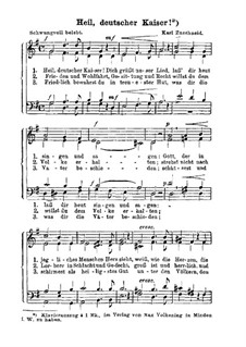 Heil, deutscher Kaiser by K. Zuschneid - free download on MusicaNeo
