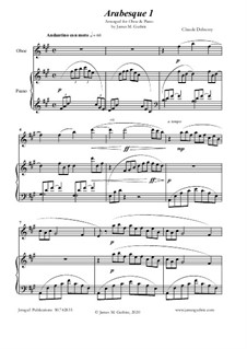 Arabesque No.1 (Two Arabesque, L.66) by C. Debussy on MusicaNeo