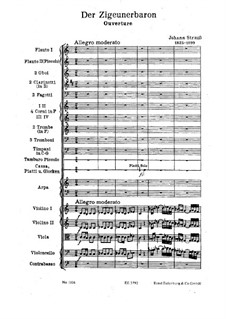 The Gypsy Baron by J. Strauss (Sohn) - sheet music on MusicaNeo