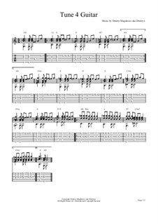 Tune 4 Guitar by Dmitryx - sheet music on MusicaNeo