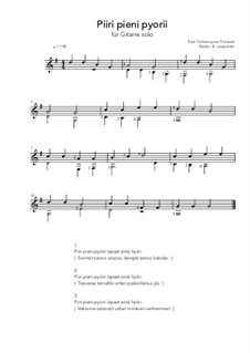 Piiri pieni pyorii by folklore - sheet music on MusicaNeo