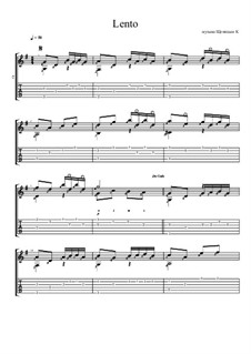 Lento by K. Schenitsyn - sheet music on MusicaNeo