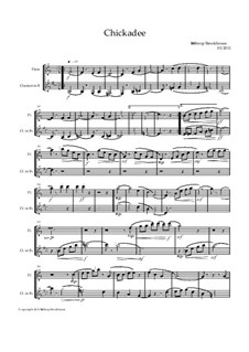 Chickadee by W. Brookhouse - sheet music on MusicaNeo