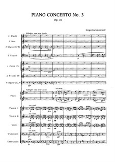 Piano Concerto No.3 in D Minor, Op.30 by S. Rachmaninoff on MusicaNeo