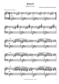 Introit - Simple Version by M. Bernasconi - sheet music on MusicaNeo