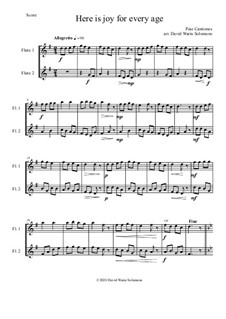 Variations on Here is joy for every age (Ecce Novum Gaudium - from Piae ...