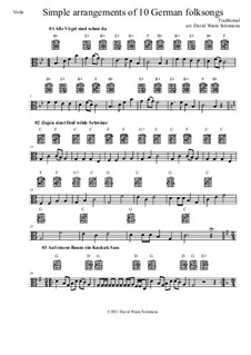 10 Volkslieder - Simple arrangements of 10 German folk songs by ...