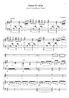 Fedora by U. Giordano - sheet music on MusicaNeo