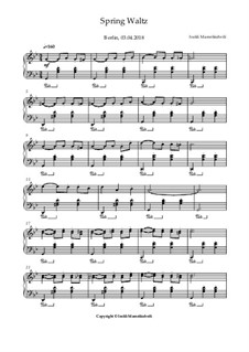 Spring Waltz by I. Mamrikishvili - sheet music on MusicaNeo