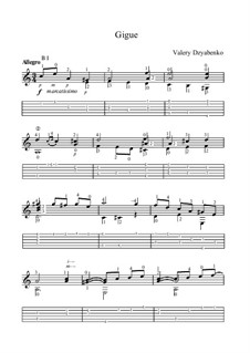 Gigue. Dance by V. Dzyabenko - sheet music on MusicaNeo
