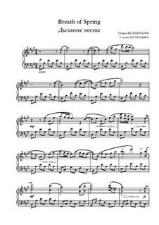 Breath of spring by U. Kuznetsova - sheet music on MusicaNeo