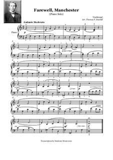 Farewell Manchester (Piano Solo) by folklore - sheet music on MusicaNeo